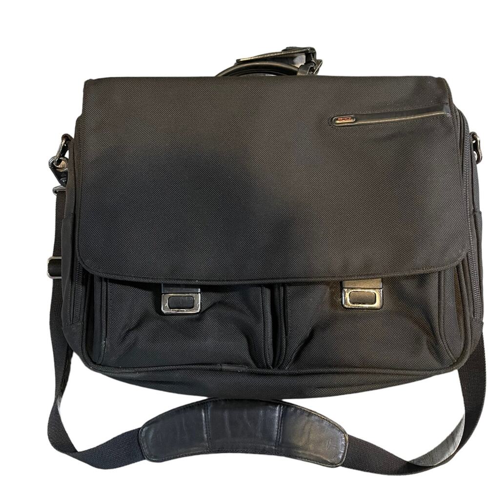 Tumi Leather Trimmed Canvas Briefcase Description Tum… - Gem
